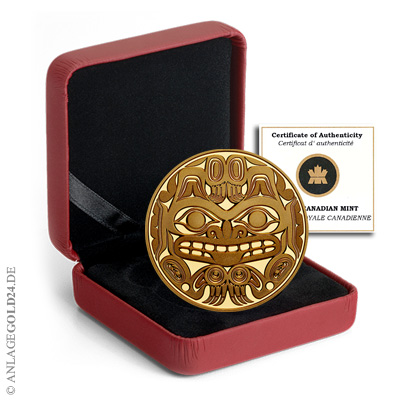# 1 oz Gold Bill Reid - Xhuwaji Haida Grizzly Bear 2020 PP ...