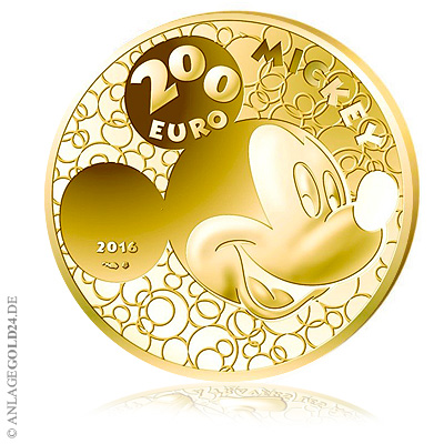 200 Euro Gold - Disney - Mickey Mouse 2016 PP
