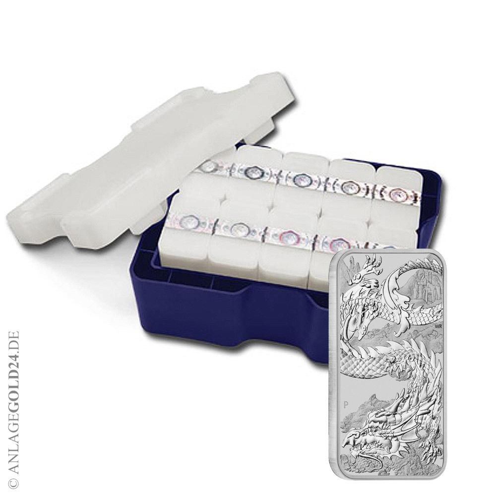 # 200er Masterbox 1 oz Silber Dragon Rectangle 2023 --> Goldmünzen ...