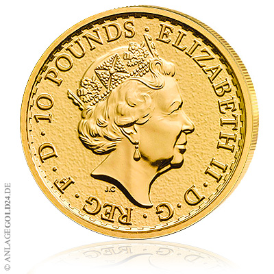 1/10 oz Gold, 10 Pounds Britannia 2017 --> Goldmünzen Silbermünzen ...