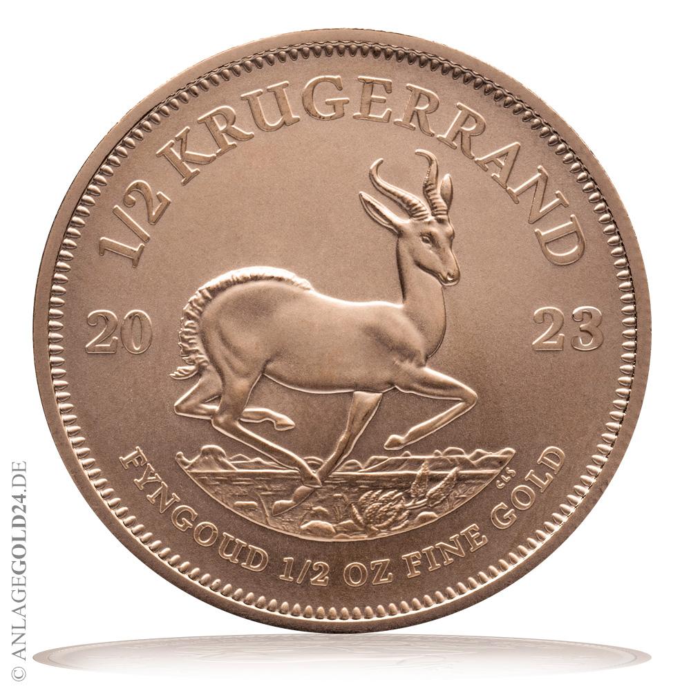 1/2 oz Gold Krügerrand 2023 --> Goldmünzen Silbermünzen Goldbarren ...