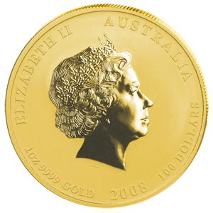 1 oz Gold Jahr der Maus 2008 --> Goldmünzen Silbermünzen Goldbarren ...