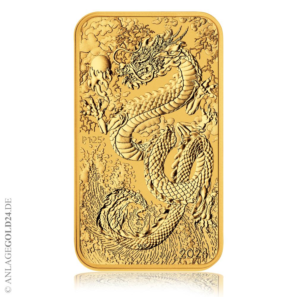 1 oz Gold Rectangle Dragon 2024 --> Goldmünzen Silbermünzen Goldbarren ...