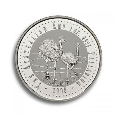 1 oz Palladium Emu Verschiedene Jahrgänge --> Goldmünzen Silbermünzen ...