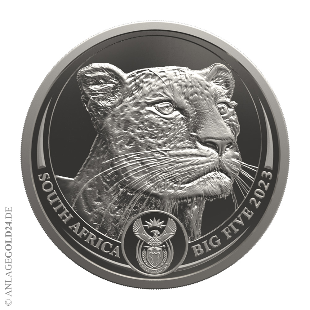 1 oz Platin The Big 5 II - Leopard 2023 PP --> Goldmünzen Silbermünzen ...