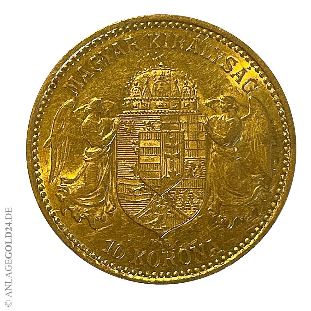 10 Kronen Gold Österreich/ Ungarn Franz Joseph I. stehender Kaiser 1900 ...