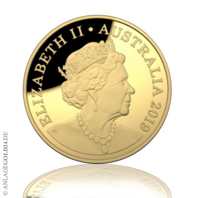 2 oz Gold, Queen Elizabeth II., Effigy Gold Coin 2019 PP --> Goldmünzen ...