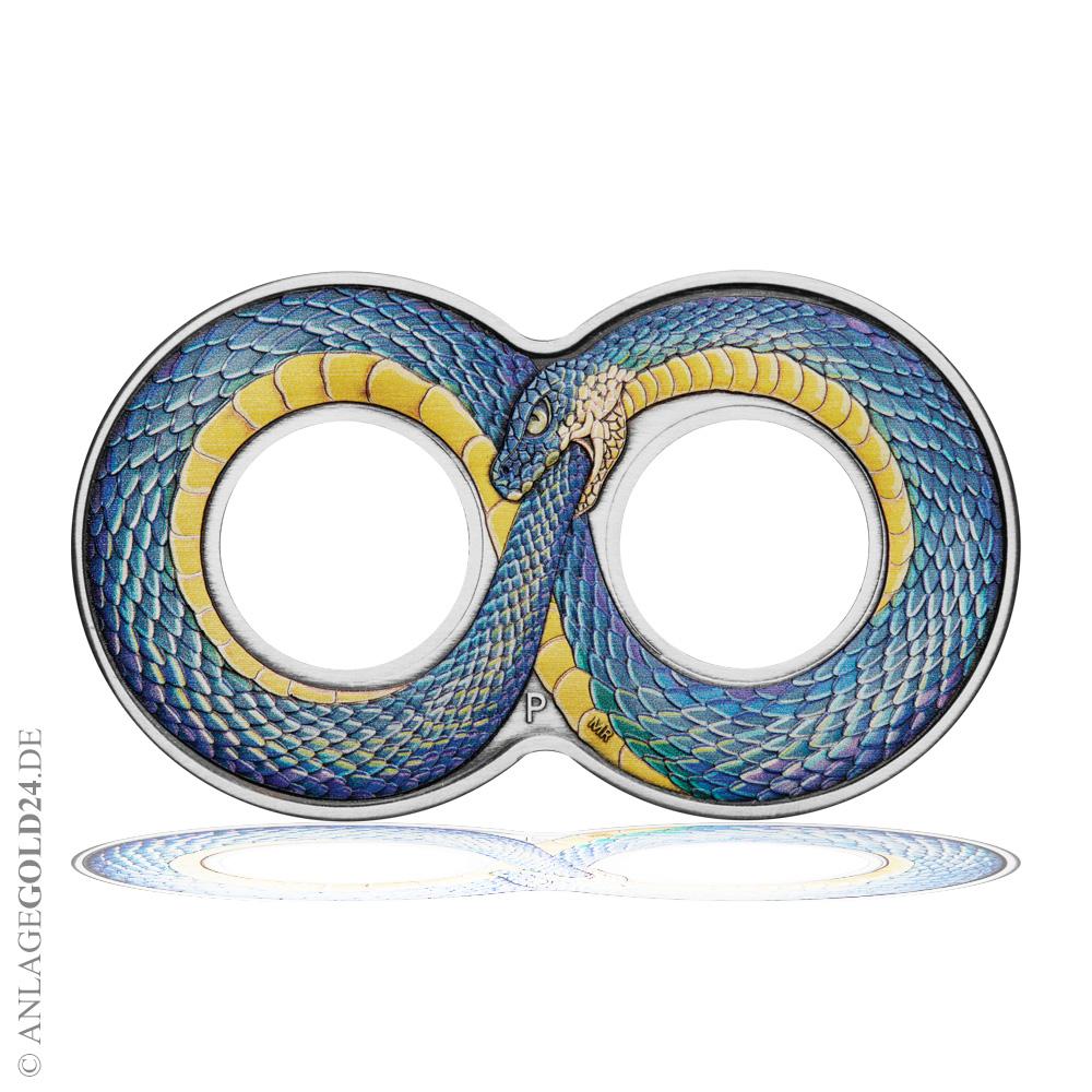 2 oz Silber Ouroboros 2022 Antiqued Coin coloriert --> Goldmünzen ...