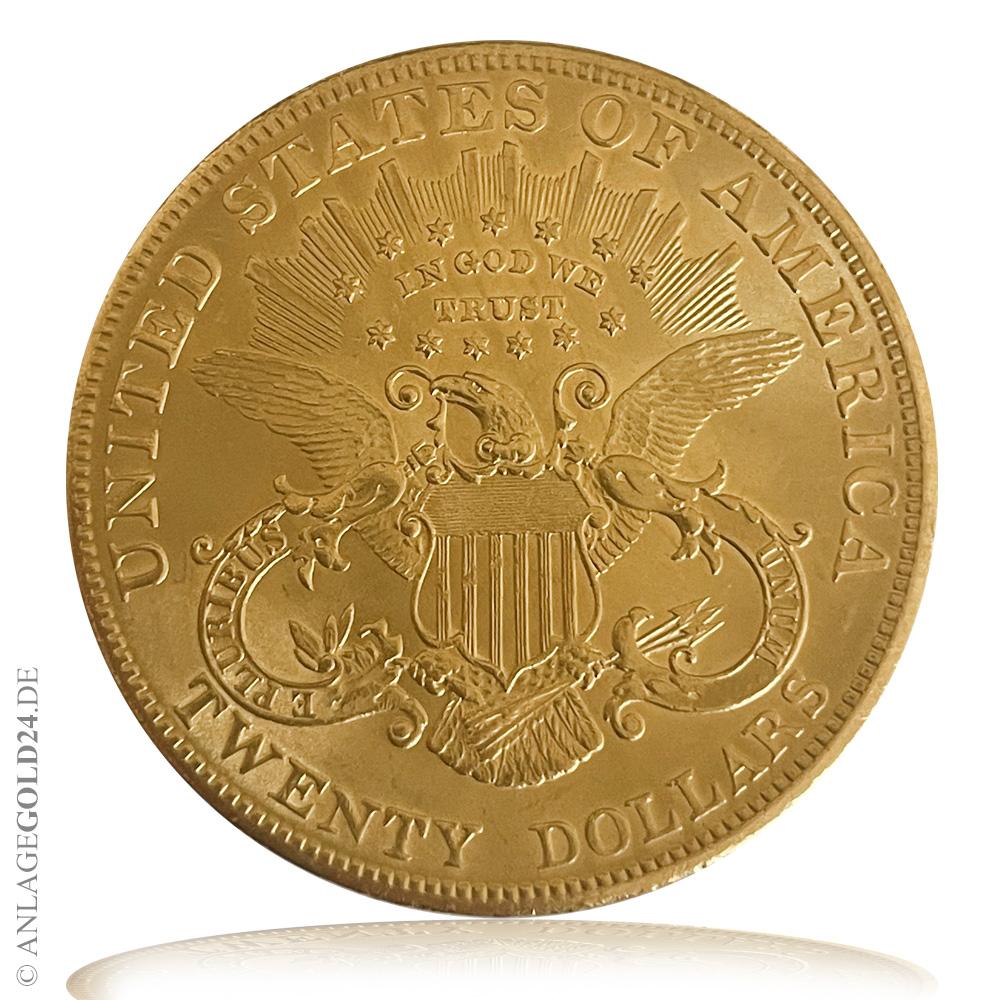 20 Dollar Gold Liberty Head 1904 Philadelphia --> Goldmünzen ...