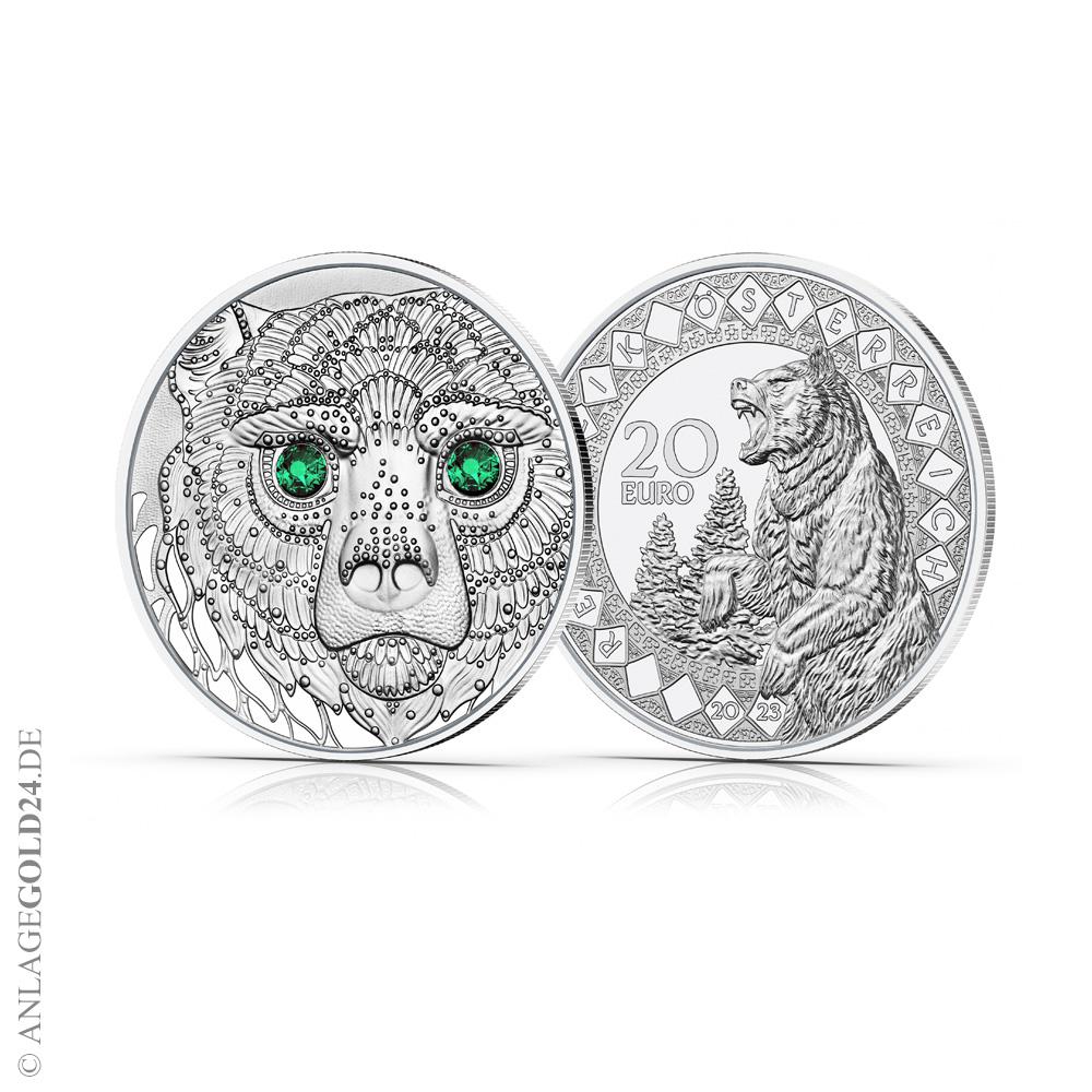 20 Euro Silber Augen der Kontinente - Amerika – Heilkraft des Bären ...