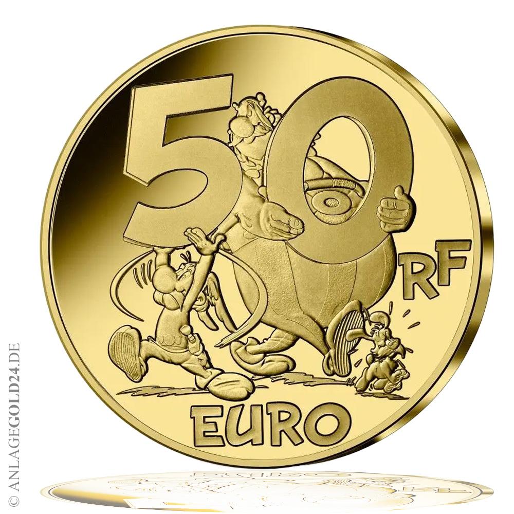 50 Euro Gold Asterix 2022 PP --> Goldmünzen Silbermünzen Goldbarren ...
