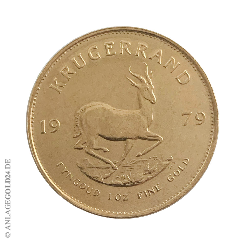 1 oz Gold Krügerrand 1979 --> Goldmünzen Silbermünzen Goldbarren ...