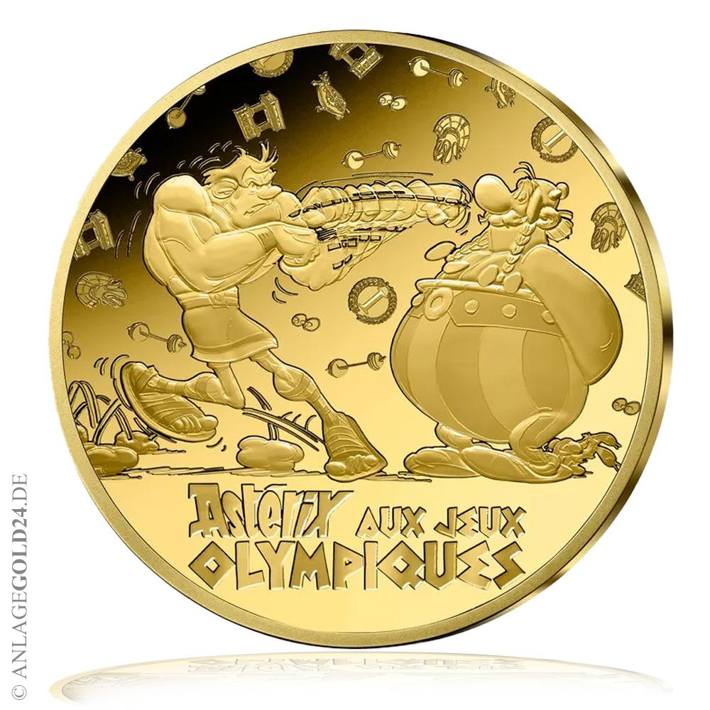 50 Euro Gold Asterix bei den Olympischen Spielen 2024 PP --> Goldmünzen ...