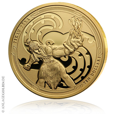 2x 1/2 oz Gold Maui and the Goddess of Fire - Maui raua ko Mahuika 2019 ...