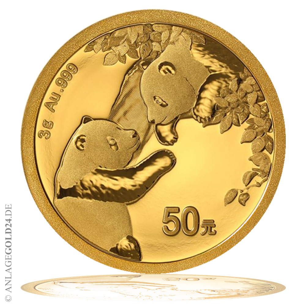 3 Gramm Gold Panda 2023 --> Goldmünzen Silbermünzen Goldbarren ...