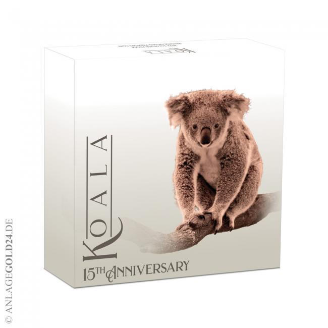 3 oz Silber Koala 15th Anniversary 2022 vergoldet PP --> Goldmünzen ...