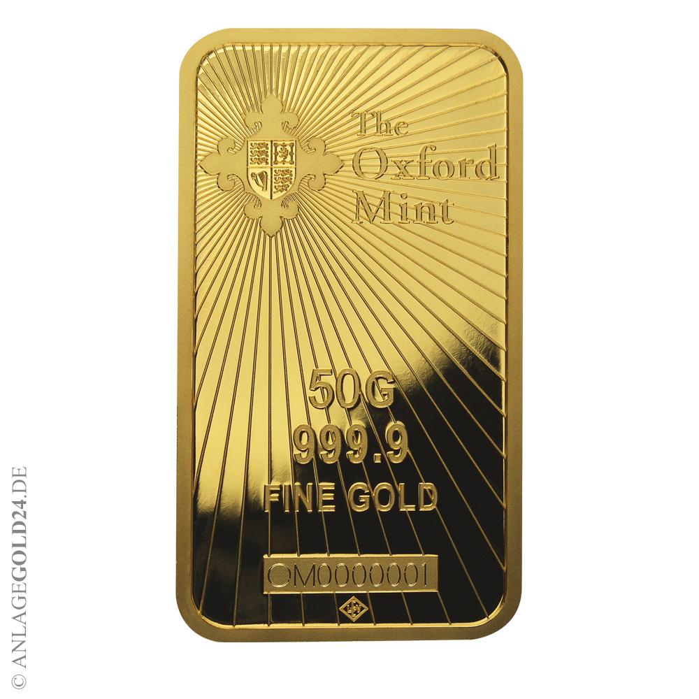50 Gramm Gold 999 Wert