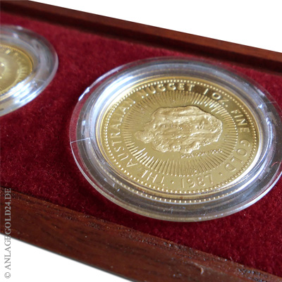 Australien 4-Coin Gold Nugget Proof Set 1987 --> Goldmünzen ...