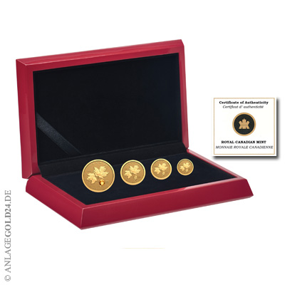Gold Maple Leaf Fractional Set 2021 --> Goldmünzen Silbermünzen ...